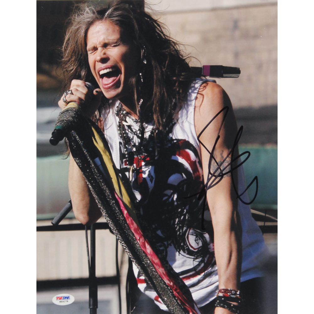 Steven Tyler Signed 11x14 Photo (PSA Hologram) | Pristine Auction
