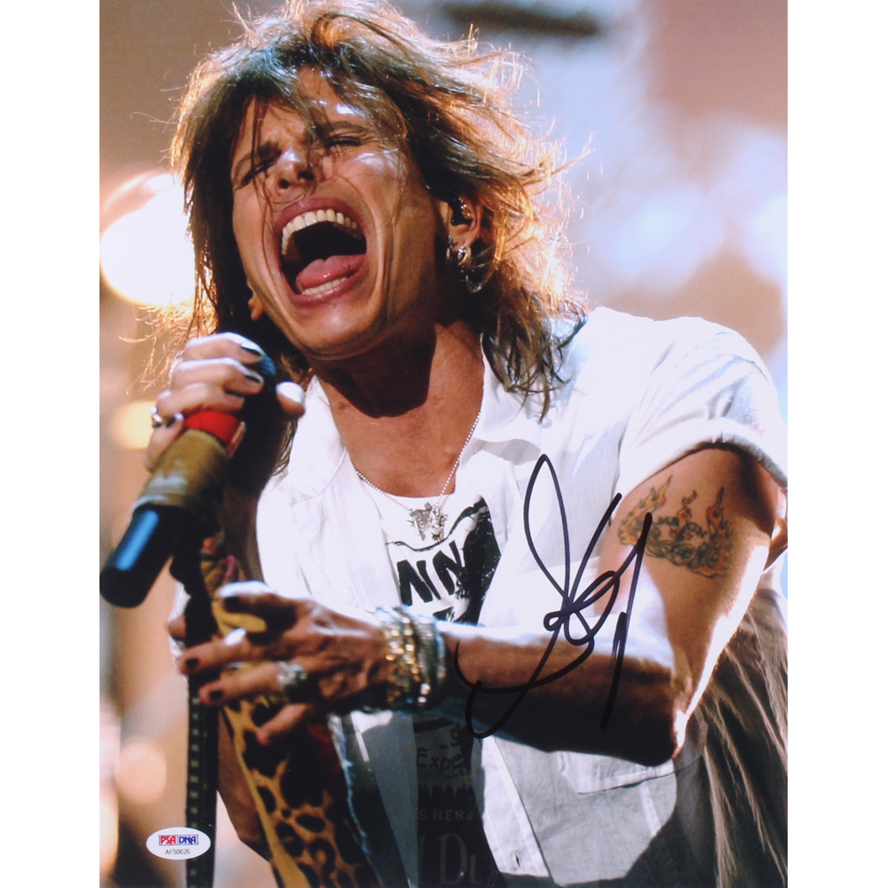 Steven Tyler Signed 11x14 Photo (PSA COA) | Pristine Auction
