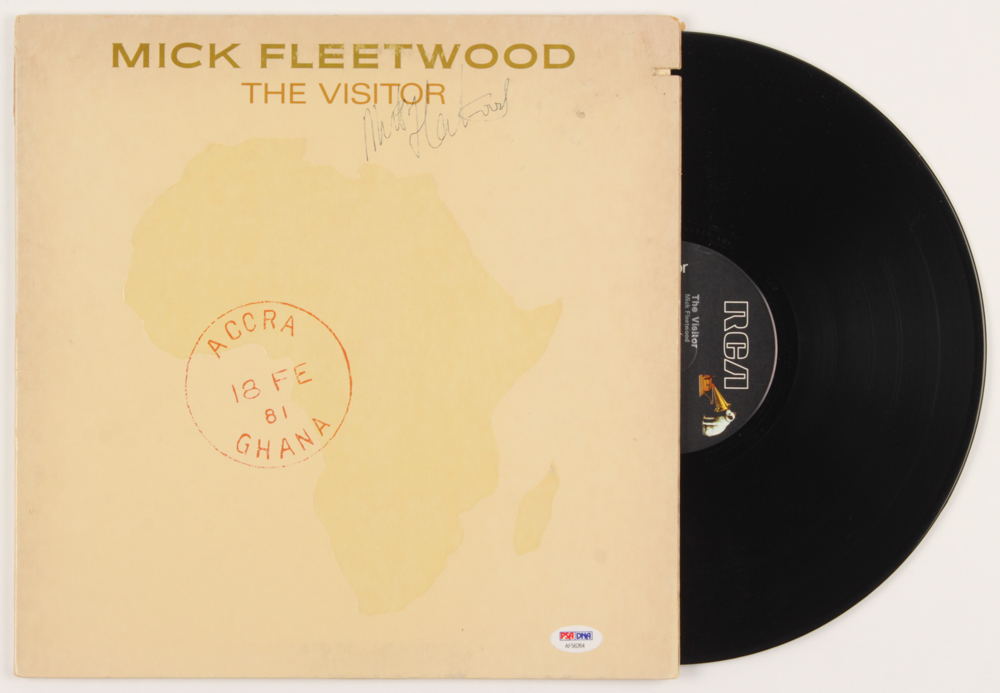 Mick Fleetwood Signed "The Visitor" Vinyl Record Album (PSA COA ...