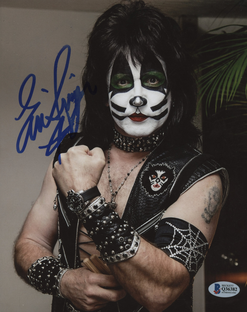 Eric Singer Signed 8x10 Photo (Beckett COA) | Pristine Auction
