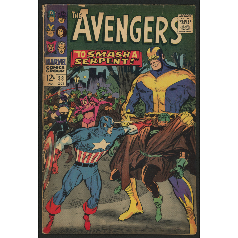 1966 "The Avengers" Issue #33 Marvel Comic Book | Pristine Auction