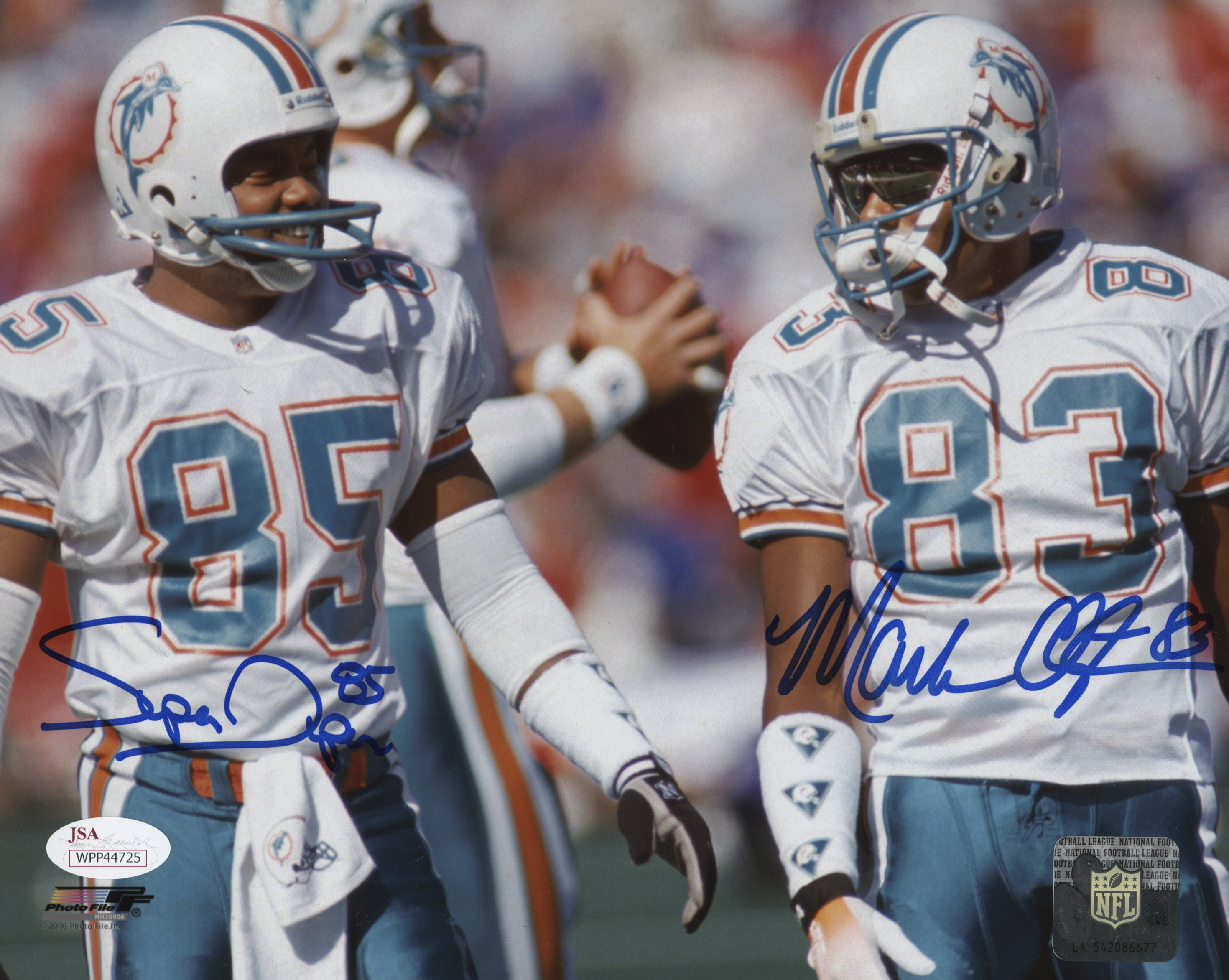 Mark "Super" Duper & Mark Clayton Signed Miami Dolphins 8x10 Photo (JSA ...