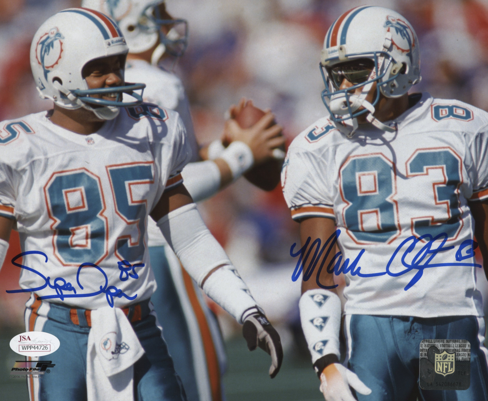 Mark "Super" Duper & Mark Clayton Signed Miami Dolphins 8x10 Photo (JSA ...
