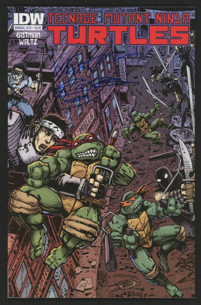 Kevin Eastman Signed Teenage Mutant Ninja Turtles Original Comic Book ...
