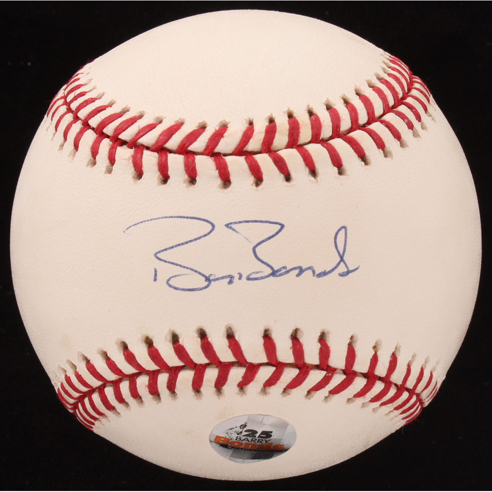 Barry Bonds Signed OML Baseball (Bonds Hologram) | Pristine Auction
