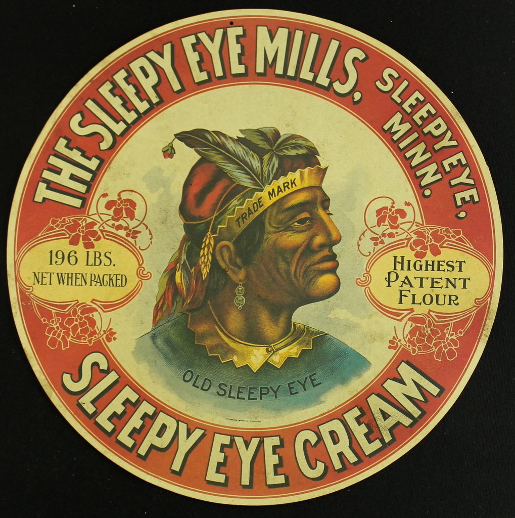 Sleepy Eye Mills "Sleepy Eye Cream" Vintage 16" Cardboard Advertisement ...
