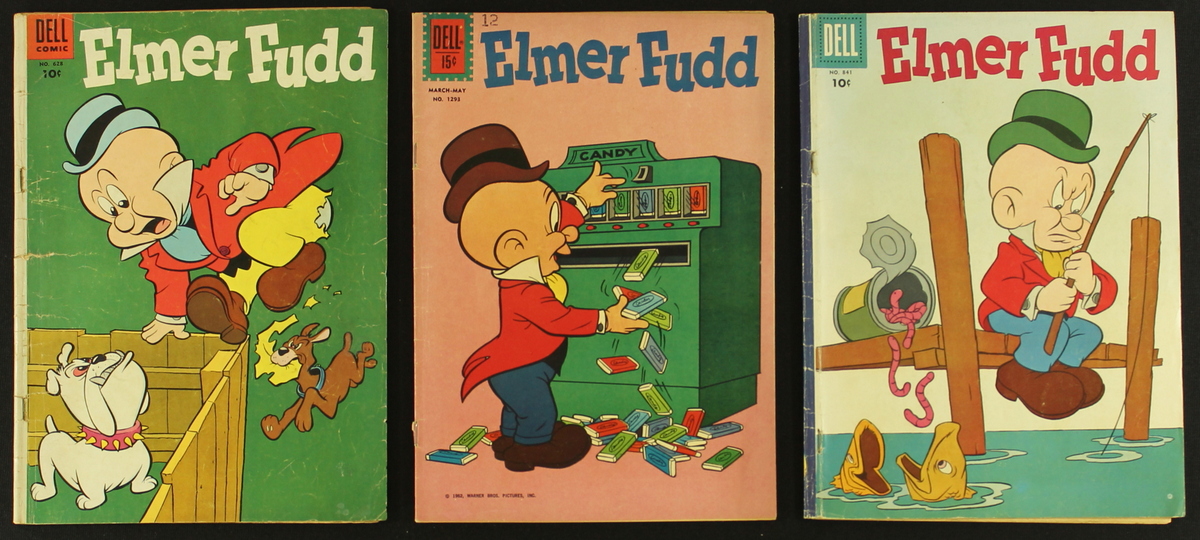 Lot of (3) Vintage Dell Elmer Fudd Comic Books | Pristine Auction