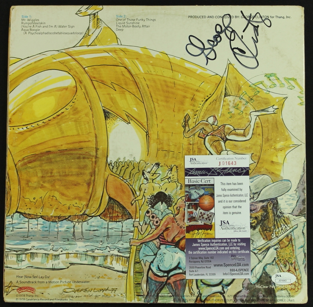George Clinton Signed Parliament "Motor Booty Affair" Record Album (JSA ...