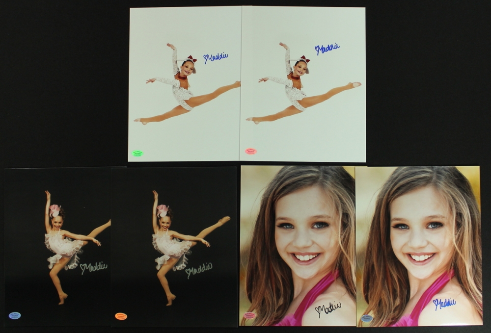Lot of (6) Maddie Ziegler Signed 8x10 "Dance Moms" Photos (Altman COA ...