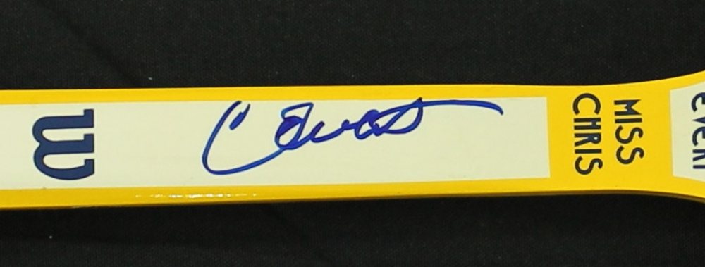 Chris Evert Signed Wilson Signature Model Full Size Tennis Racket (JSA ...