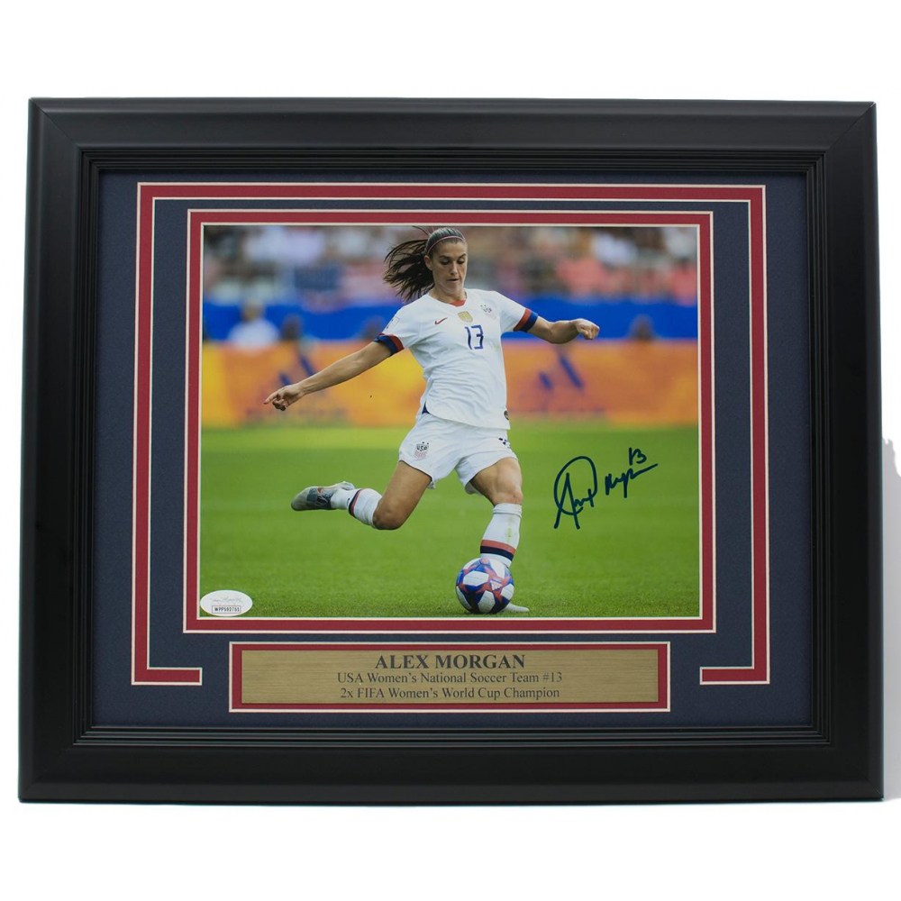 Alex Morgan Signed Team USA Soccer 11x14 Custom Framed Photo Display ...
