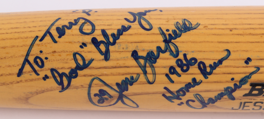 Jesse Barfield Signed Rawlings Adirondack Player Model Baseball Bat ...