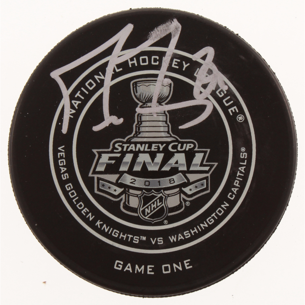 Marc-Andre Fleury Signed 2018 Stanley Cup Final Game One Logo Hockey ...