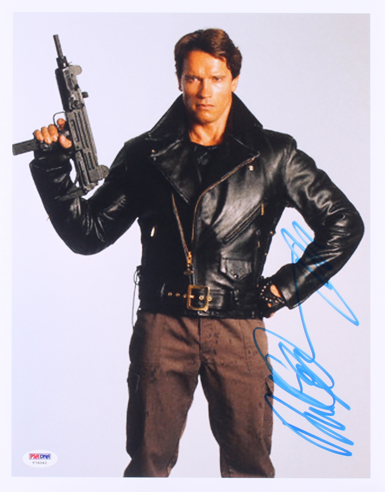 Arnold Schwarzenegger Signed "The Terminator" 11x14 Photo (PSA COA ...