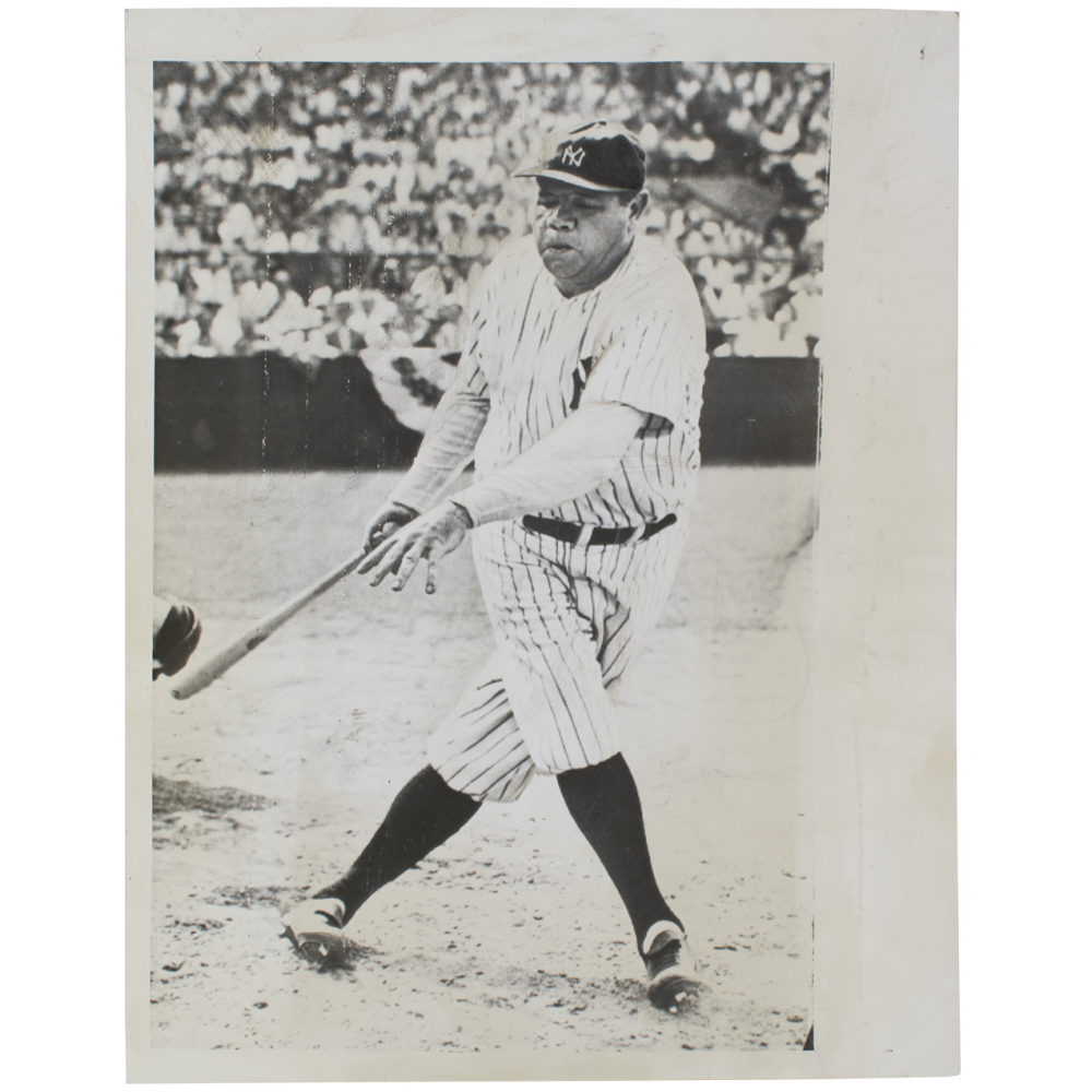 Vintage 1943 Babe Ruth War Bond Game 6.5x8.5 Photo (PSA LOA) | Pristine ...