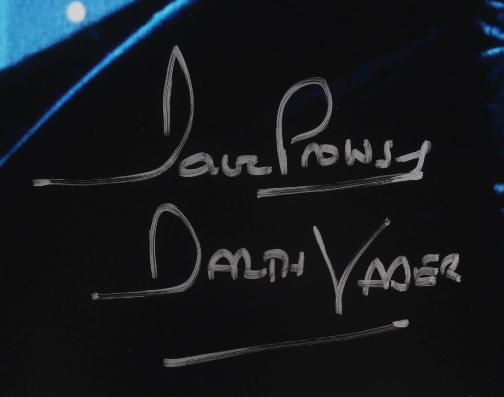 David Prowse Signed "Star Wars" 11x14 Photo Inscribed "Darth Vader ...