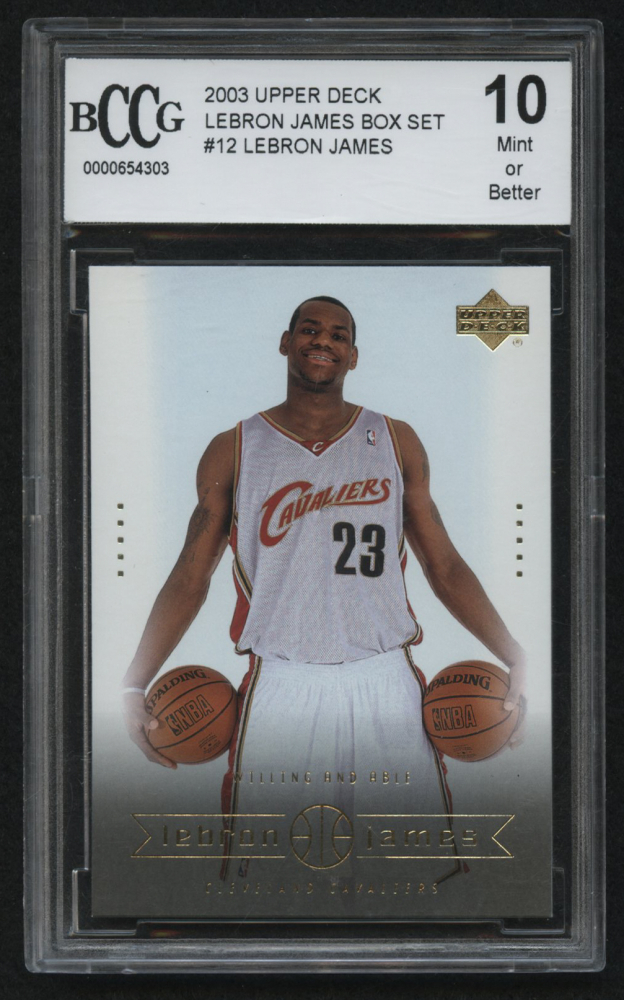 2003 Upper Deck LeBron James Box Set #12 LeBron James / Willing and ...