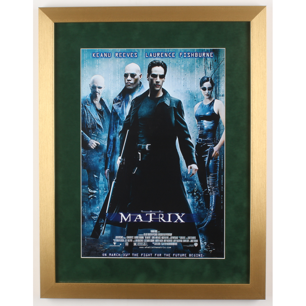 "The Matrix" 17x22 Custom Framed Movie Poster Display | Pristine Auction
