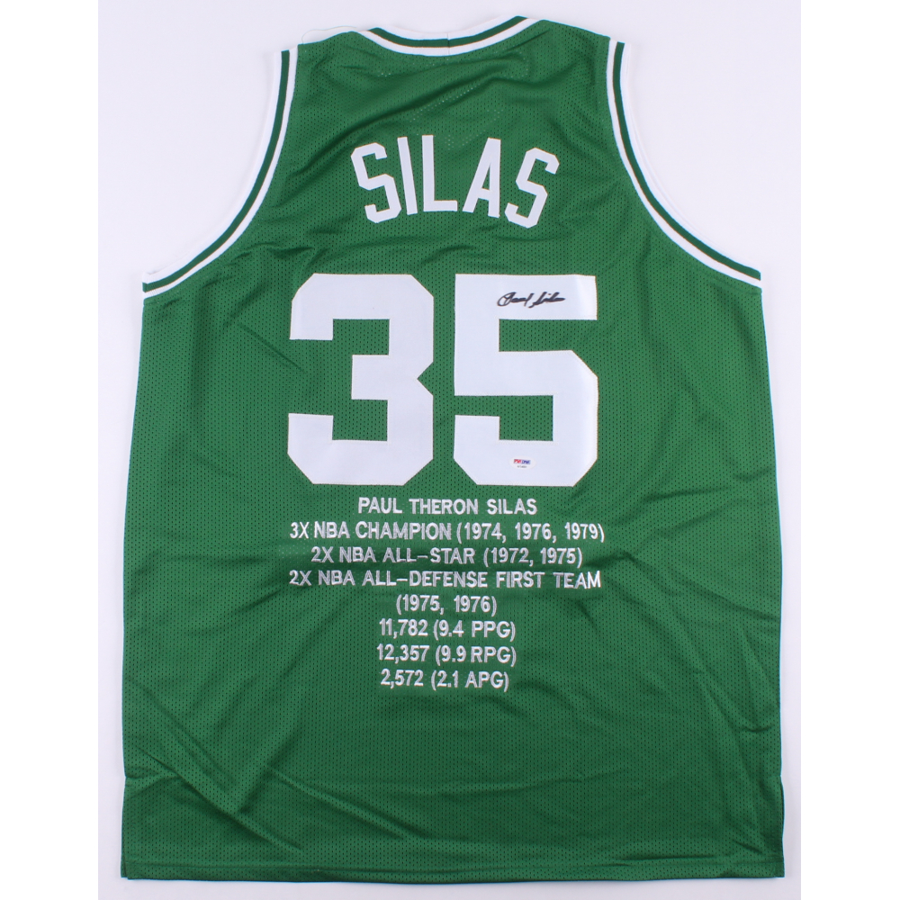 Paul Silas Signed Career Highlight Stat Jersey (PSA Hologram ...