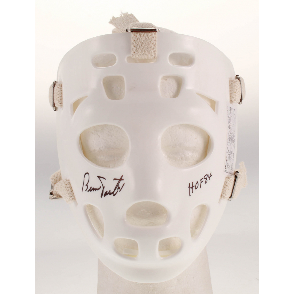Bernie Parent Signed Full-Size Throwback Hockey Mask Inscribed "HOF 84 ...