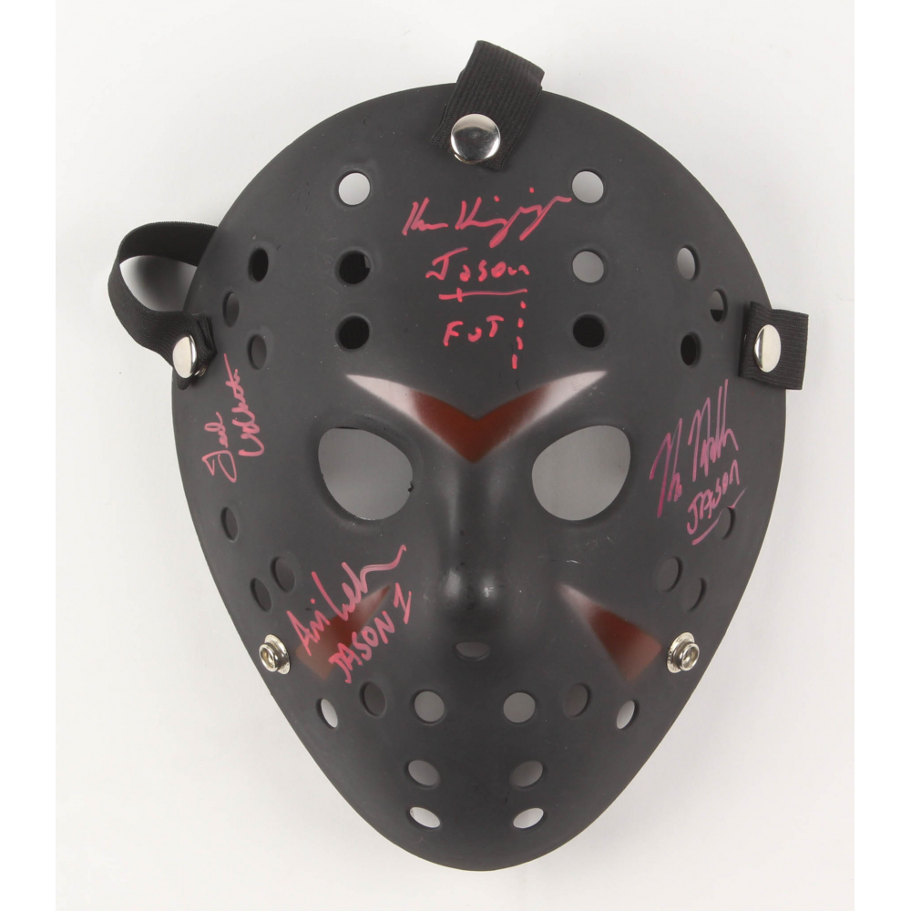 "Friday the 13th" Mask Signed by (4) with Kane Hodder, Ari Lehman, Ken ...