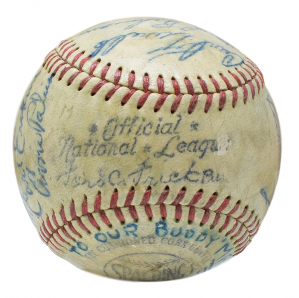 1948 Brooklyn Dodgers ONL Baseball Team-Signed by (22) with Jackie ...