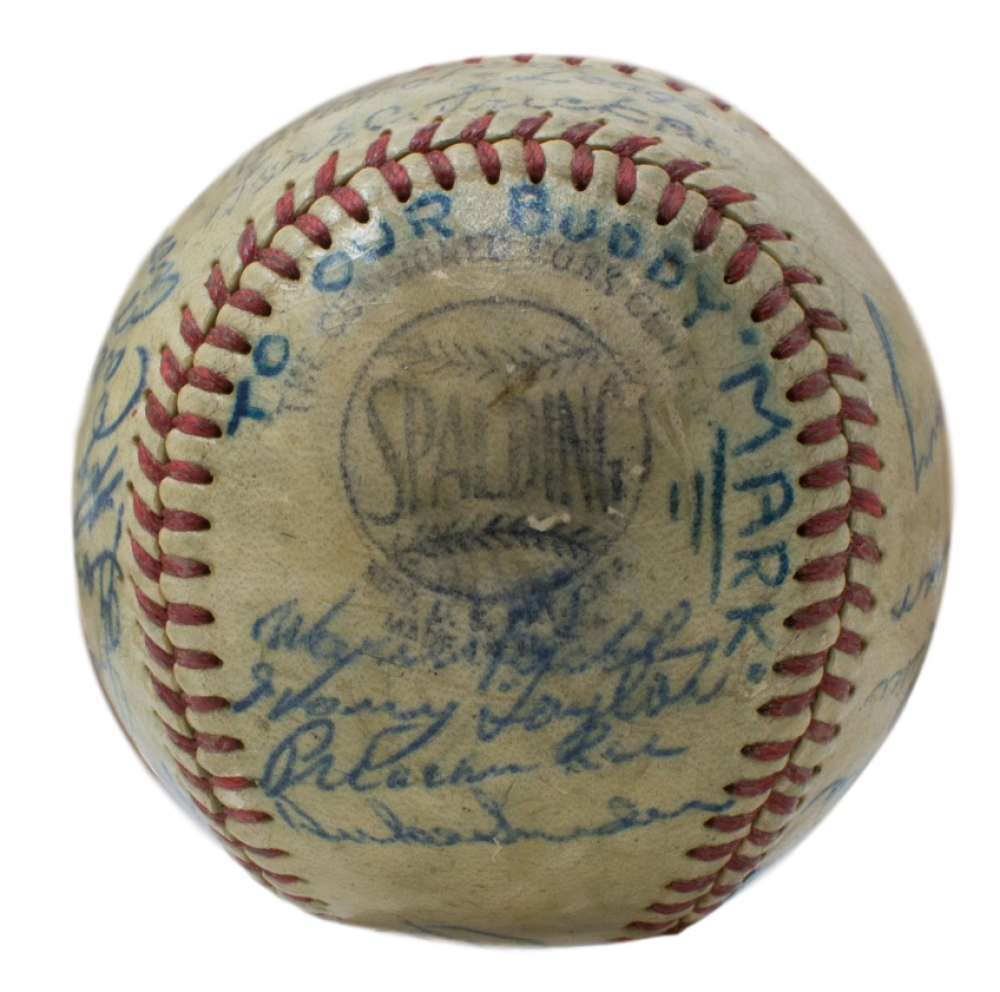 1948 Brooklyn Dodgers ONL Baseball Team-Signed by (22) with Jackie ...