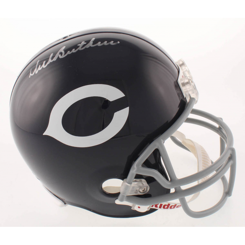 Dick Butkus Signed Chicago Bears Throwback Full Size Helmet Psa