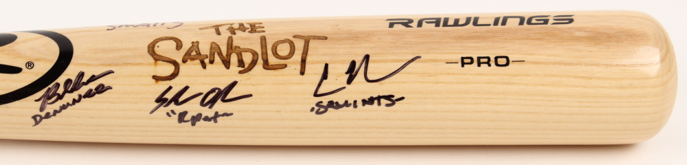 "The Sandlot" Rawlings Pro Baseball Bat Cast-Signed by (6) with Tom ...