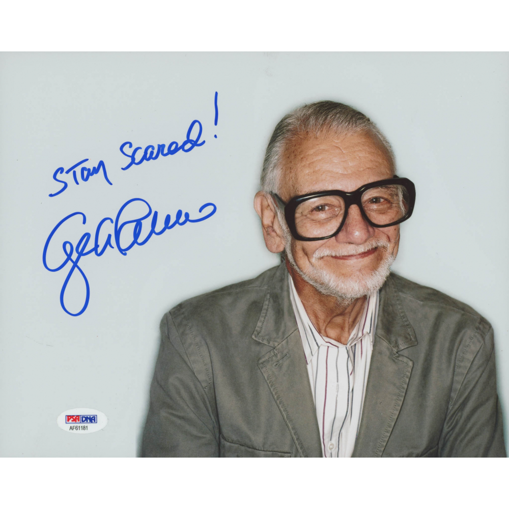 George Romero Signed 8x10 Photo Inscribed "Stay Scared!" (PSA COA ...