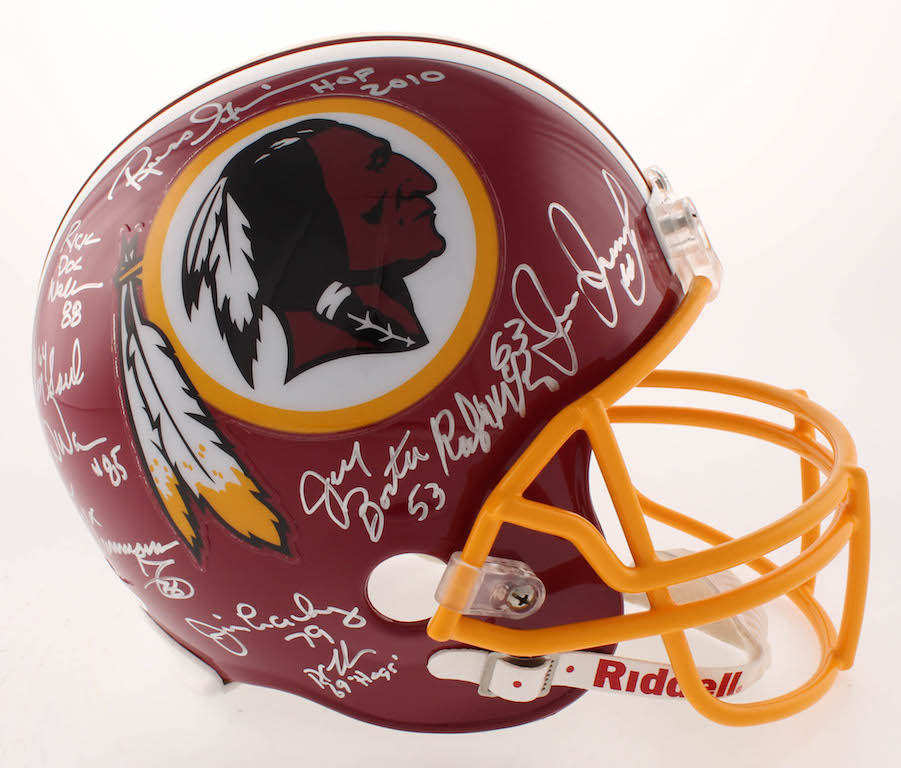 Washington Redskins "Hogs" Full-Size Helmet Signed by (10) with Russ ...