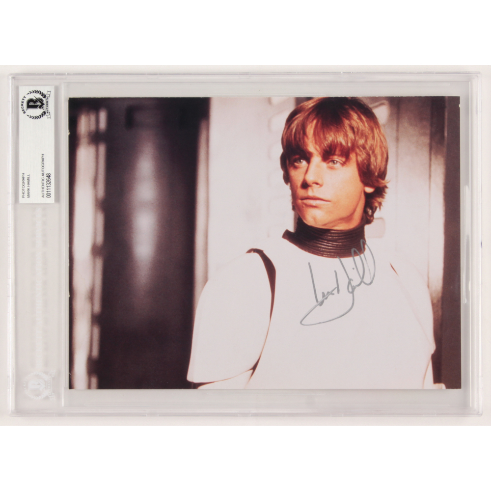 Mark Hamill Signed "Star Wars: A New Hope" 8x10 Photo (BAS Encapsulated ...