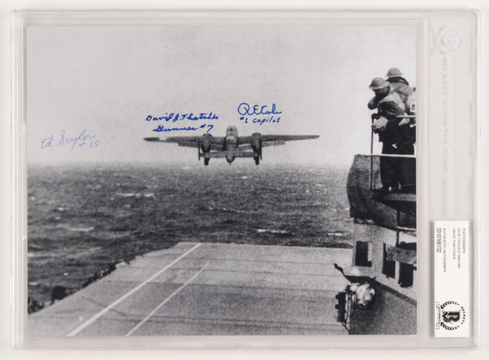 Richard E. Cole, Edward Saylor & David Thatcher Signed 8x10 Photo ...