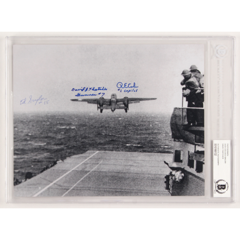 Richard E. Cole, Edward Saylor & David Thatcher Signed 8x10 Photo ...