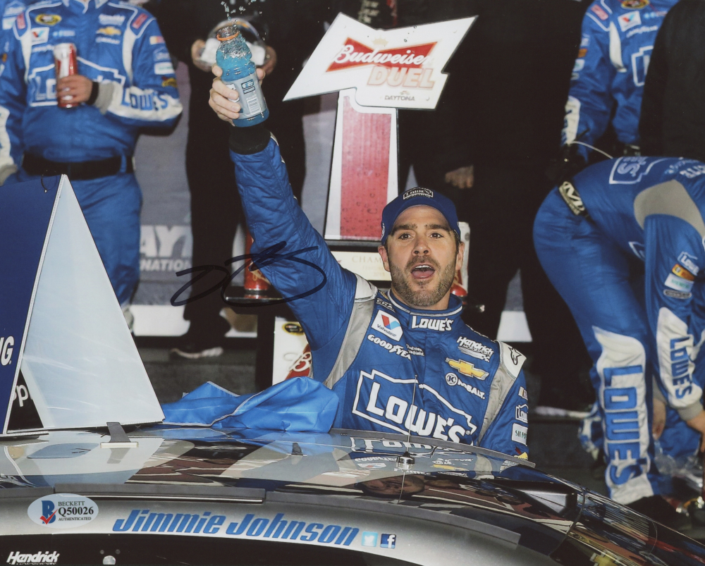 Jimmie Johnson Signed 8x10 Photo (Beckett COA) | Pristine Auction