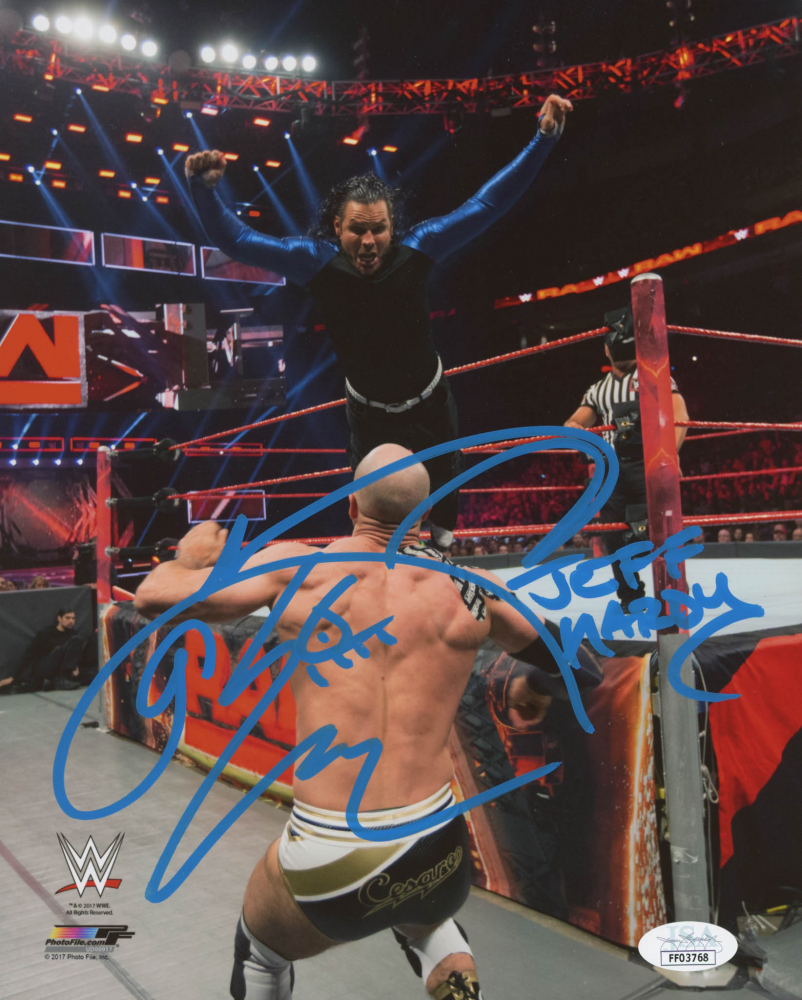 Jeff Hardy Signed WWE 8x10 Photo Inscribed "Jeff Hardy" (JSA COA ...