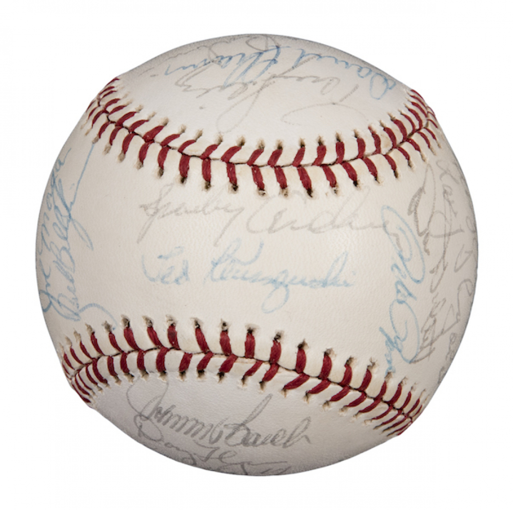 1975 Cincinnati Reds World Series Champions ONL Baseball Team-Signed by ...
