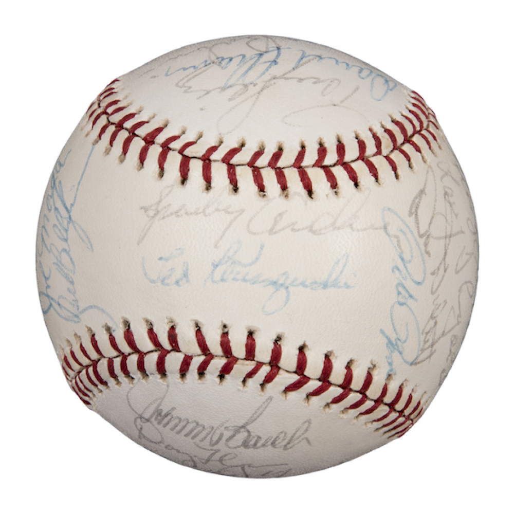 1975 Cincinnati Reds World Series Champions ONL Baseball Team-Signed by ...