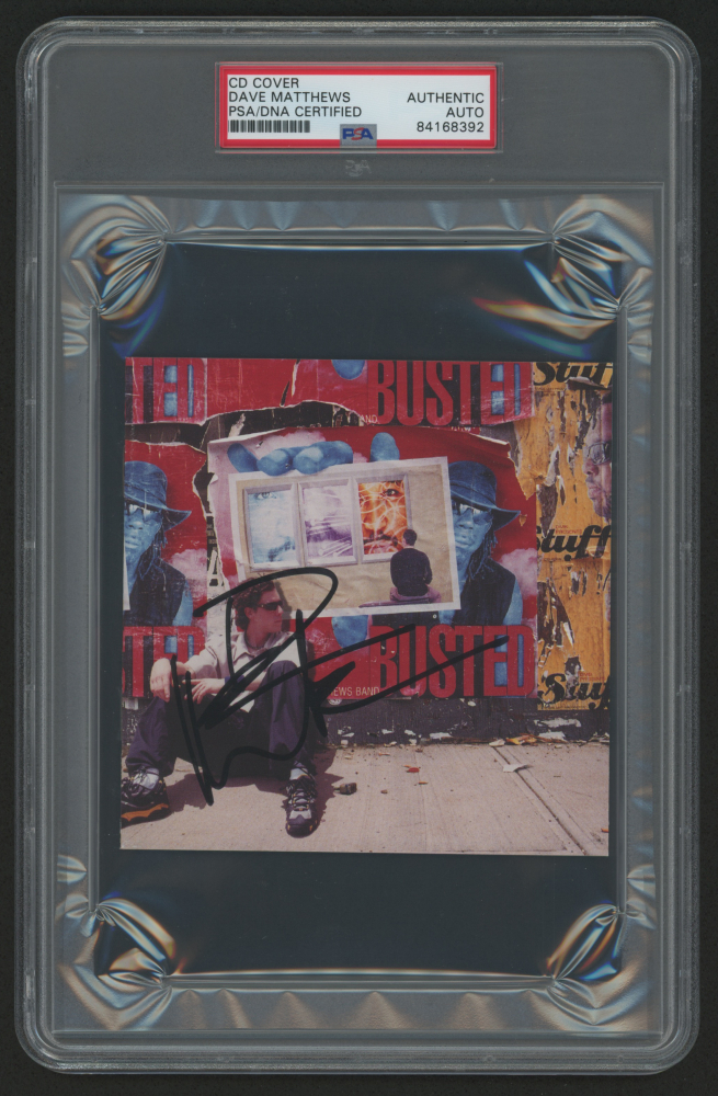 Dave Matthews Signed Dave Matthews Band "Busted Stuff" CD Cover (PSA ...