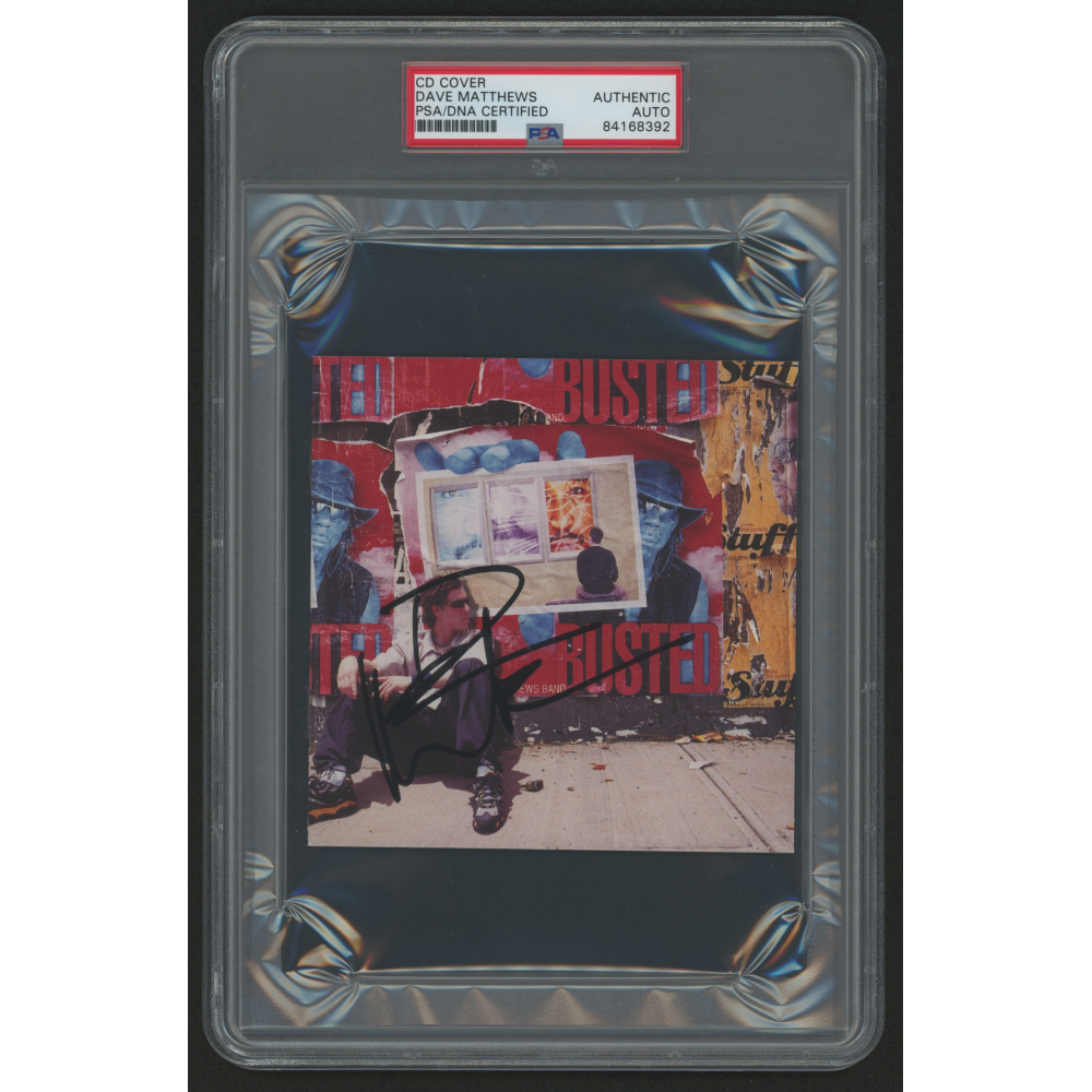 Dave Matthews Signed Dave Matthews Band "Busted Stuff" CD Cover (PSA ...