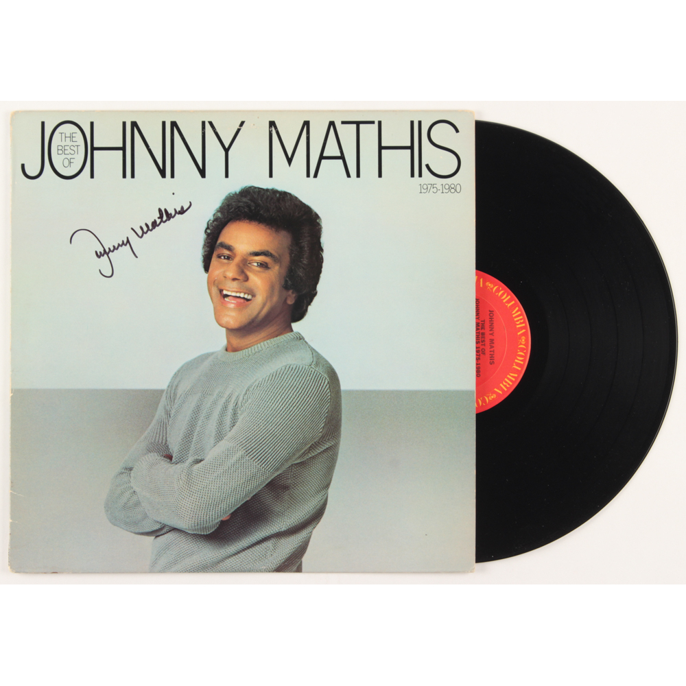 Johnny Mathis Signed "The Best of Johnny Mathis" Vinyl Record Album ...