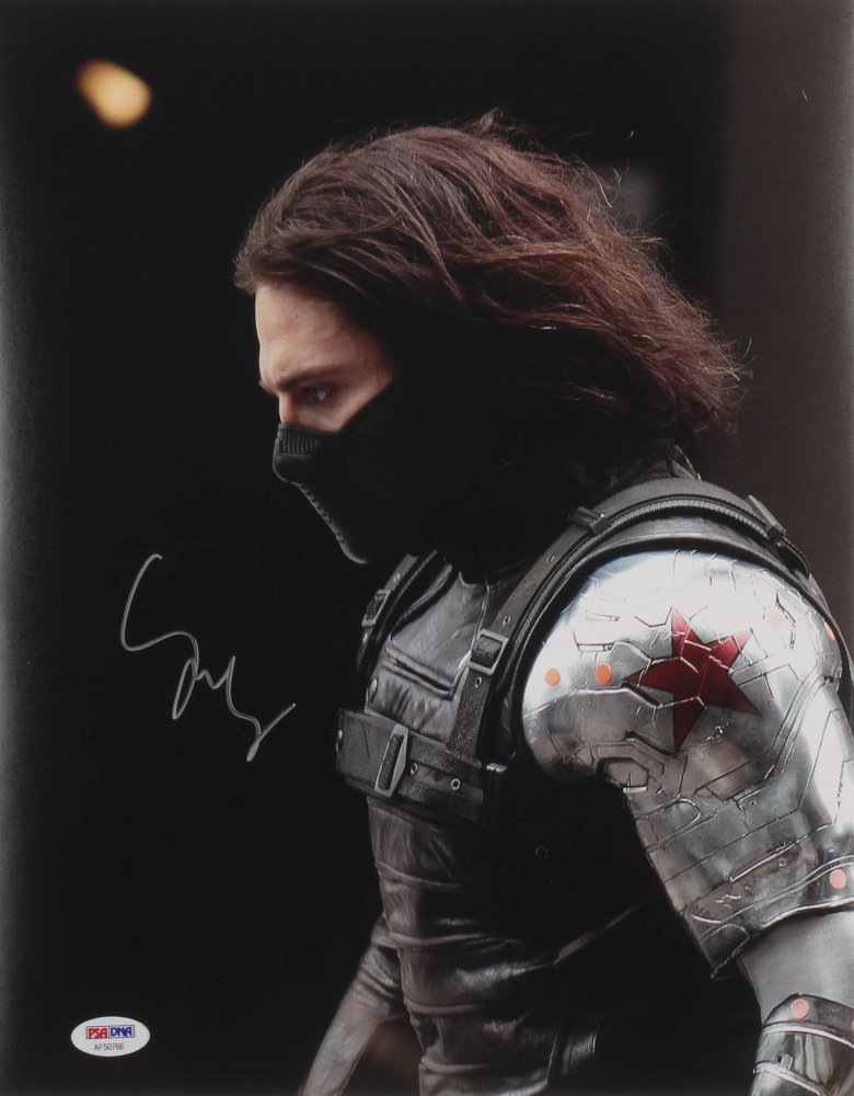 Sebastian Stan Signed "Captain America: The Winter Soldier" 11x14 Photo ...
