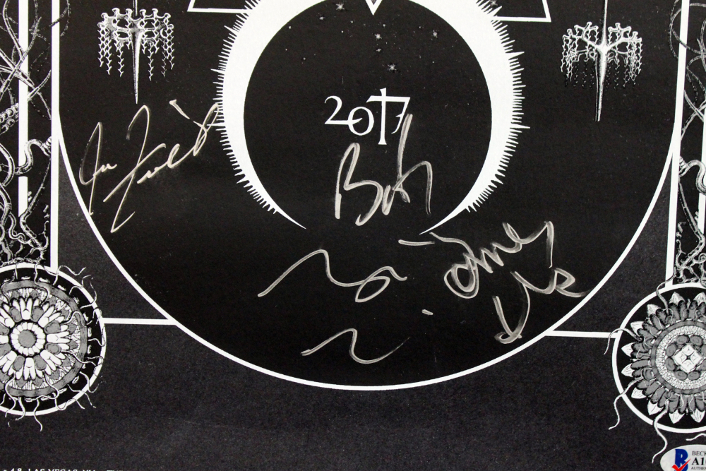A Perfect Circle 12x18 Poster Band-Signed by (5) with Maynard James ...