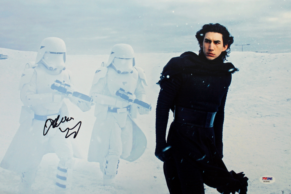 Adam Driver Signed "Star Wars: The Force Awakens" 12x18 Photo (PSA COA ...