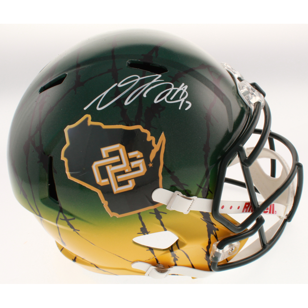 Davante Adams Signed Green Bay Packers Full-Size Hydro-Dipped Speed ...