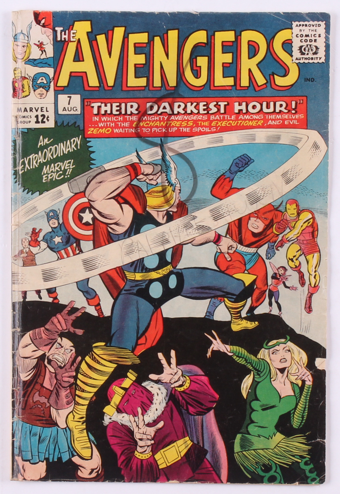 1964 "The Avengers" Issue #7 Marvel Comic Book | Pristine Auction