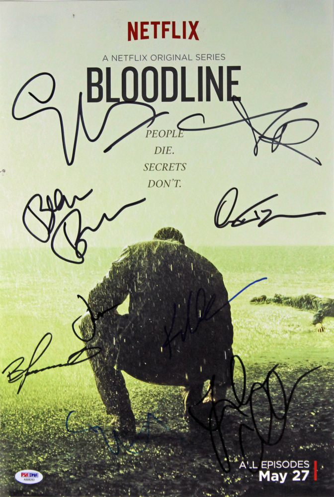 "Bloodline" 12x18 Movie Poster Signed by (7) with Kyle Chandler, Linda ...