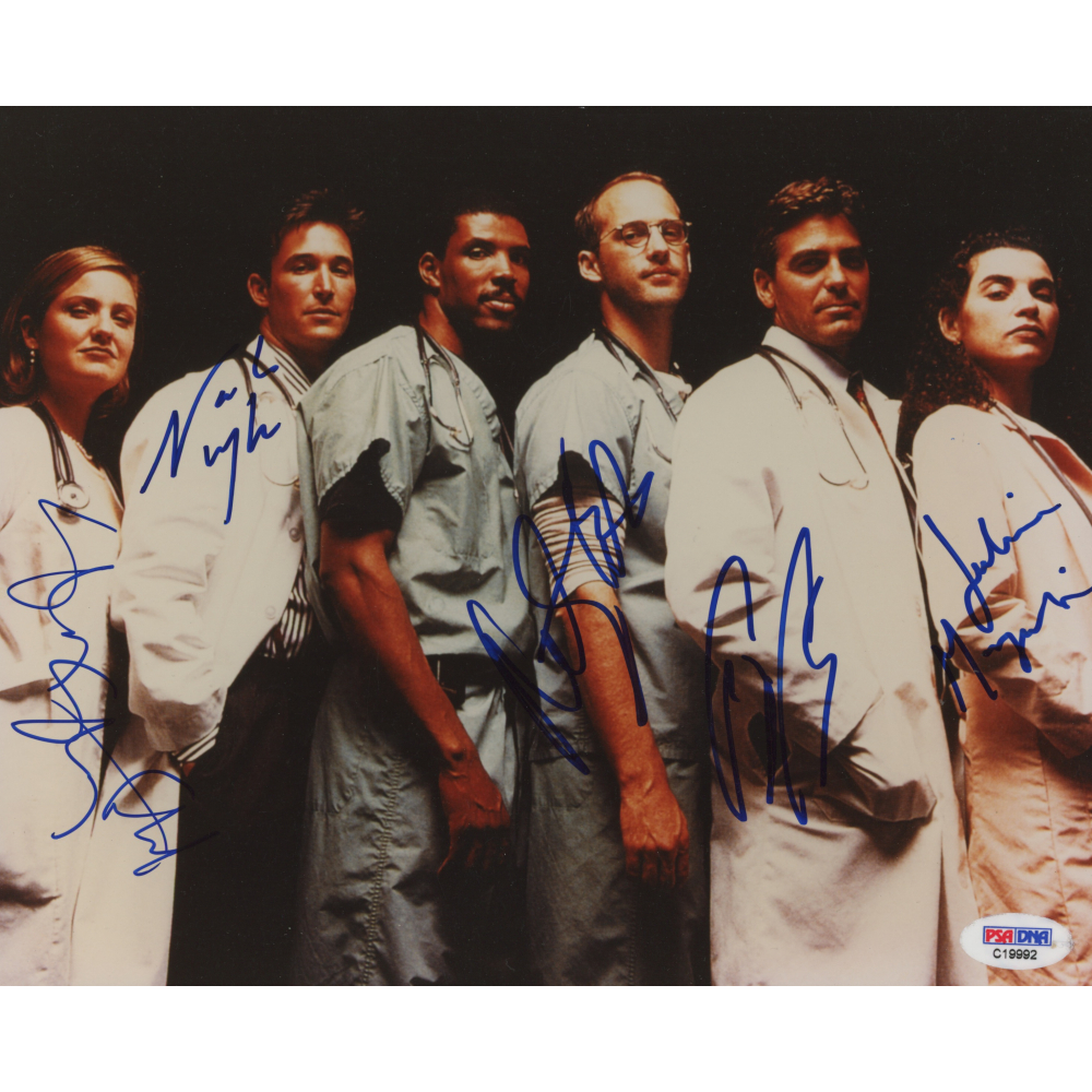 "ER" 8x10 Photo Cast-Signed by (5) with George Clooney, Anthony Edwards ...