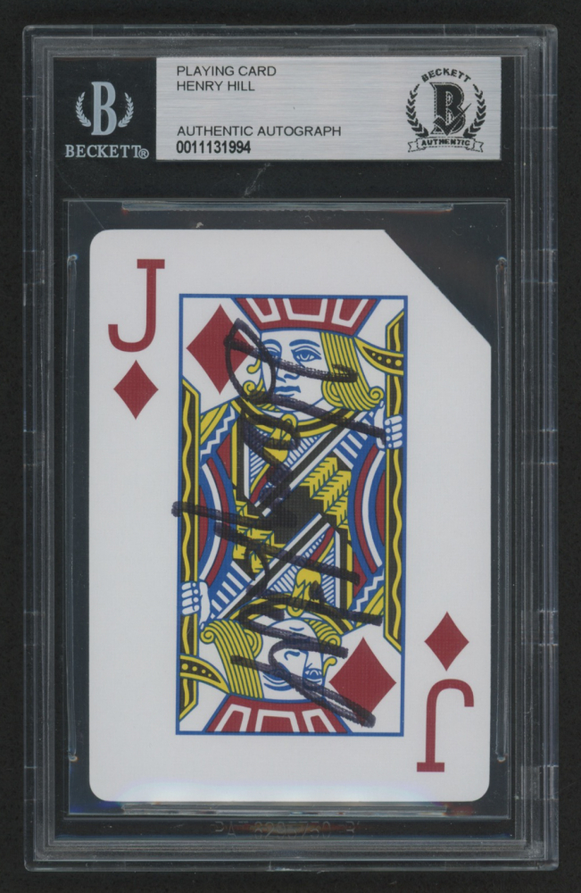 Henry Hill Signed Playing Card (BGS Encapsulated) | Pristine Auction