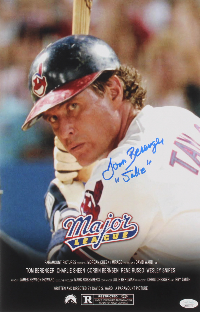 Tom Berenger Signed "Major League" 11x17 Movie Poster Print Inscribed ...